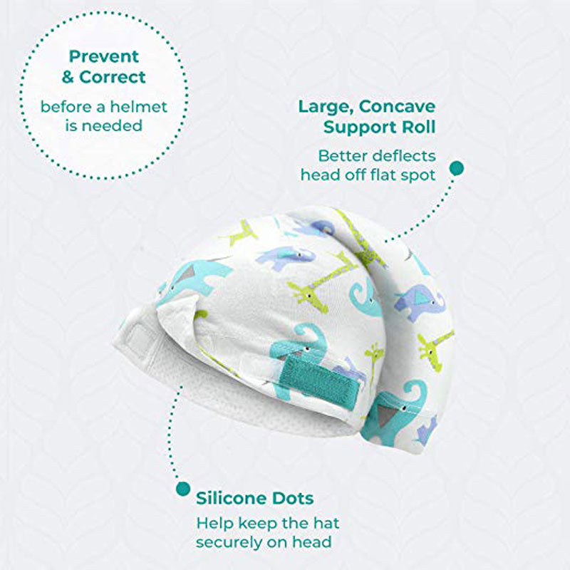 TORTLE Repositioning Beanie for baby flat head prevention